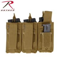 Rothco MOLLE Triple Kangaroo Rifle and Pistol Magazine Pouch | Up to 20 ...