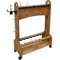 Rush Creek Creations 16-Rods Double Sides Rolling Rack with Line ...
