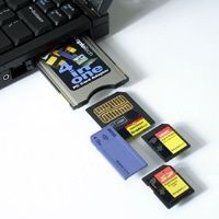 SimpleTech PCMCIA / PC Card 4-1 Adapter for SD MMC Smart Media Memory ...