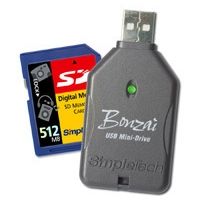 SimpleTech Bonzai 512MB USB Mini Drive