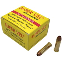 Super Vel Ammunition 357 Magnum 110 grain Solid Copper Hollow Point ...