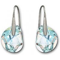 Swarovski Galet Light Azore Blue Pierced Earrings 949740 | Free ...