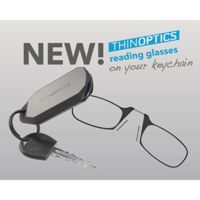 ThinOptics Keychain Case w/ Readers, +2.0, Clear | Free Shipping over $49!