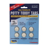 Valterra Q5000VP Potty Toddy Tabs 6/Card | Free Shipping over $49!