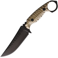 Wachtman Knife & Tool Titanoraptor Tan Micarta Fixed Blade Knife | 17% ...