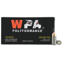 Wolf Ammo PolyFormance .45 ACP 230 Grain Full Metal Jacket Steel Cased ...