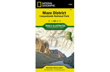 National Geographic Canyonlands National Park - Maze District Trail Map ...
