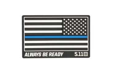 5.11 Tactical Thin Blue Line Rev Ruber Patch | Free Shipping over $49!