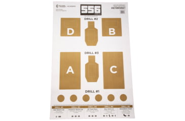 Action Target 556 Training Lab Target, Brown and White, 100 Per Box ...