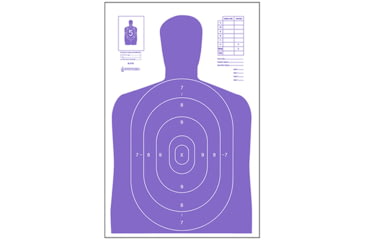 Action Target High Visibility Fluorescent B-27E Indoor Target, Pack of ...