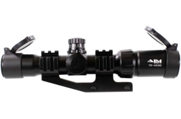 AIM Sports 1.5-4x30 Tri-Illuminated CQB Scope w/ Mil-Dot Reticle | 4 ...
