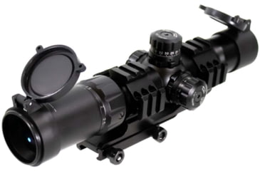 AIM Sports 1.5-4x30 Tri-Illuminated CQB Scope w/ Mil-Dot Reticle | 4 ...