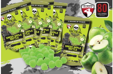 Tactical Snacks Green Apple Rattle Gummy Candy No Box 1A5D5D23