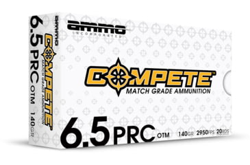 Ammo, Inc. Match HP 6.5 PRC 140 Grain Boat Tail Hollow Point Brass Cased Rifle Ammunition ...