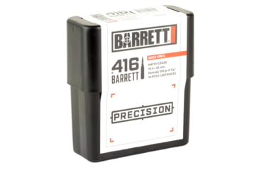 Barrett 416 Barrett 500 Grain Aerotip Rifle Ammunition 41633 19% Off