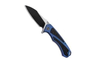 BattlBox WE Knife Minitor Flipper Knife Blue Ti/CF 3.4 Black Blade 801A ...