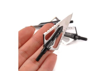 Battling Blades 100 Grain Arrow Head Fixed 4-Blade Sharp Aluminum Arrow ...
