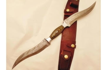 Battling Blades Haladie Khaladi High Carbon Damascus Steel Double Blade ...