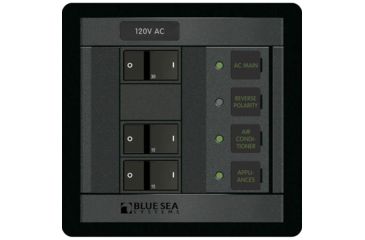 Blue Sea Systems 1214 120V AC Main + 2 Positions | Free Shipping over $49!