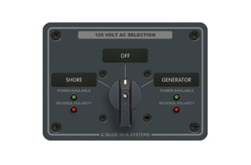 Blue Sea Systems 8367 AC Rotary Switch Panel 30 Ampere 2 Positions ...