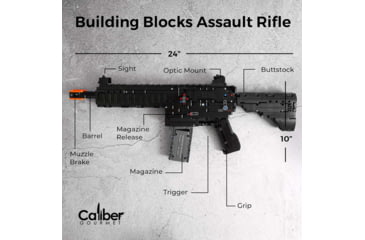 Caliber Gourmet Caliber Building Blocks Machine Gun | Free Shipping ...
