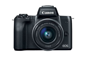 Canon EOS M50 EF-M 15-45mm IS STM Graphite and EF-M 55-200mm IS STM ...