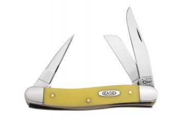 Case 3318PU Yellow CV Medium Stockman Knfie | Free Shipping over $49!