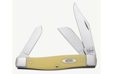 Case 3375 CV Yellow Synthetic Large Stockman Knife - Clip, Sheepfoot ...