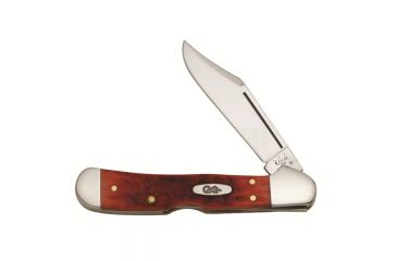 Case 61749L CV Dark Red Bone Mini Copperlock Folding Knife | Free ...