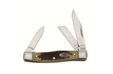 Case 63032 SS Root Beer Bone Medium Stockman Folding Knife | Free ...