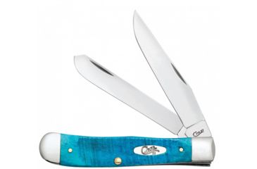 Case Caribbean Blue Bone - Sawcut Jig Trapper Folding Knive | 30% Off w ...