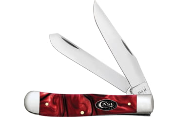 Case Trapper Dark Cinnamon Kirinite Stainless Steel Folding Knife ...