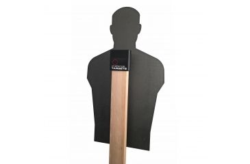 Challenge Targets Full Size Human Silhouette Rifle Target, Static Stand ...