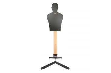 Challenge Targets Full Size Human Silhouette Rifle Target, Static Stand