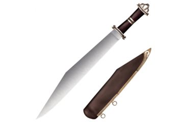 Cold Steel Damascus Long Sax/Viking Sword, 17 1/4in / 30in Blade Length ...