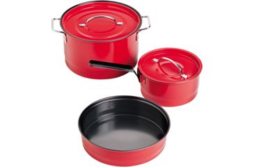 Coleman Cookware Family Cookset Red Enamel | Free Shipping over $49!