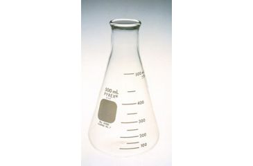 Corning PYREX, 1L, Narrow Mouth Erlenmeyer Flasks with Heavy Duty Rim ...