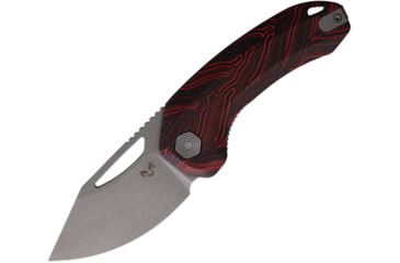 Damned Designs Anzu XL Linerlock Damascus 3.00 in Stainless Steel ...