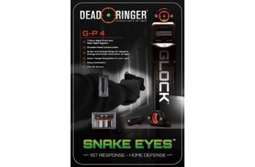 Dead Ringer DR4583 Snake Eyes Sight Set Tritium Front/Rear Fits Glock ...