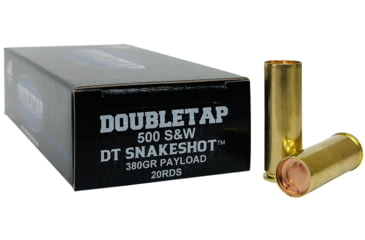 Doubletap Ammunition .500 S&W Magnum 380 grain Snake Shot Brass Cased ...