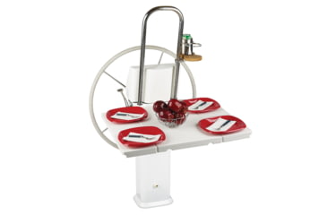 Edson Marine Vision White Poly Fold Down Drop Leaf Table | Free ...