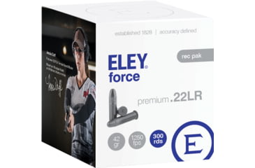 Eley Ammunition Eley Ammo Force .22lr 300-pack 42gr Round Nose Lead 02430