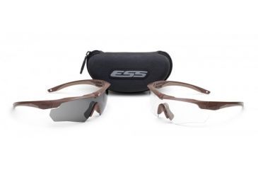 ESS Crossbow 2X Eyeshields - Two Pairs Crossbow Frames Clear/Smoke ...