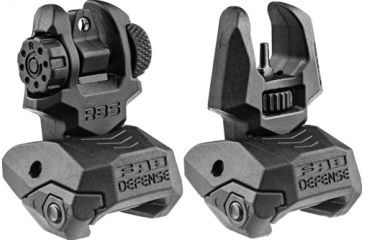FAB Defense Top Mounted Deployable Front and Rear Set of Flip-up Sights ...