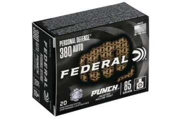 Federal Premium Personal Defense Punch 380 Auto 85 Grain Jacketed ...