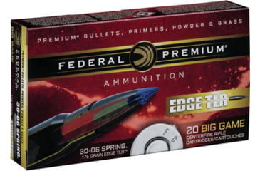 Federal Premium Fed Ammo Premium .30-06 Spfld. 175gr. Edge Tlr-bt 20-pk ...