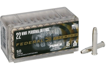 Federal Premium Personal Defense Punch Rimfire .22 WMR 45 Grain ...