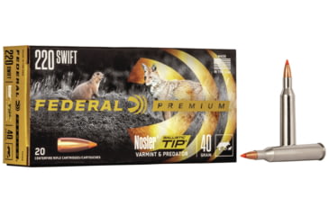 Federal Premium V-SHOK .220 Swift 40 Grain Nosler Ballistic Tip ...