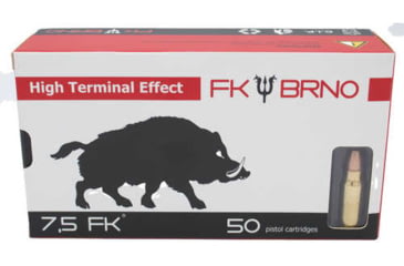 FK BRNO 7.5 F5 95 grain Hollow Point Pistol Ammunition FKAMHVF550