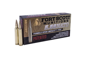 Fort Scott Munitions 5.56 NATO Brass 62 Grain Centerfire Rifle ...